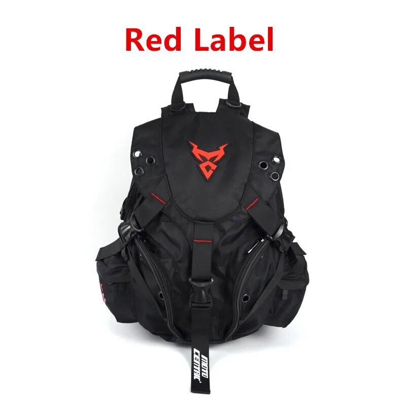 Рюкзак для езды на мотоцикле, большой вместительный водонепроницаемый рюкзак для Красный, Красный