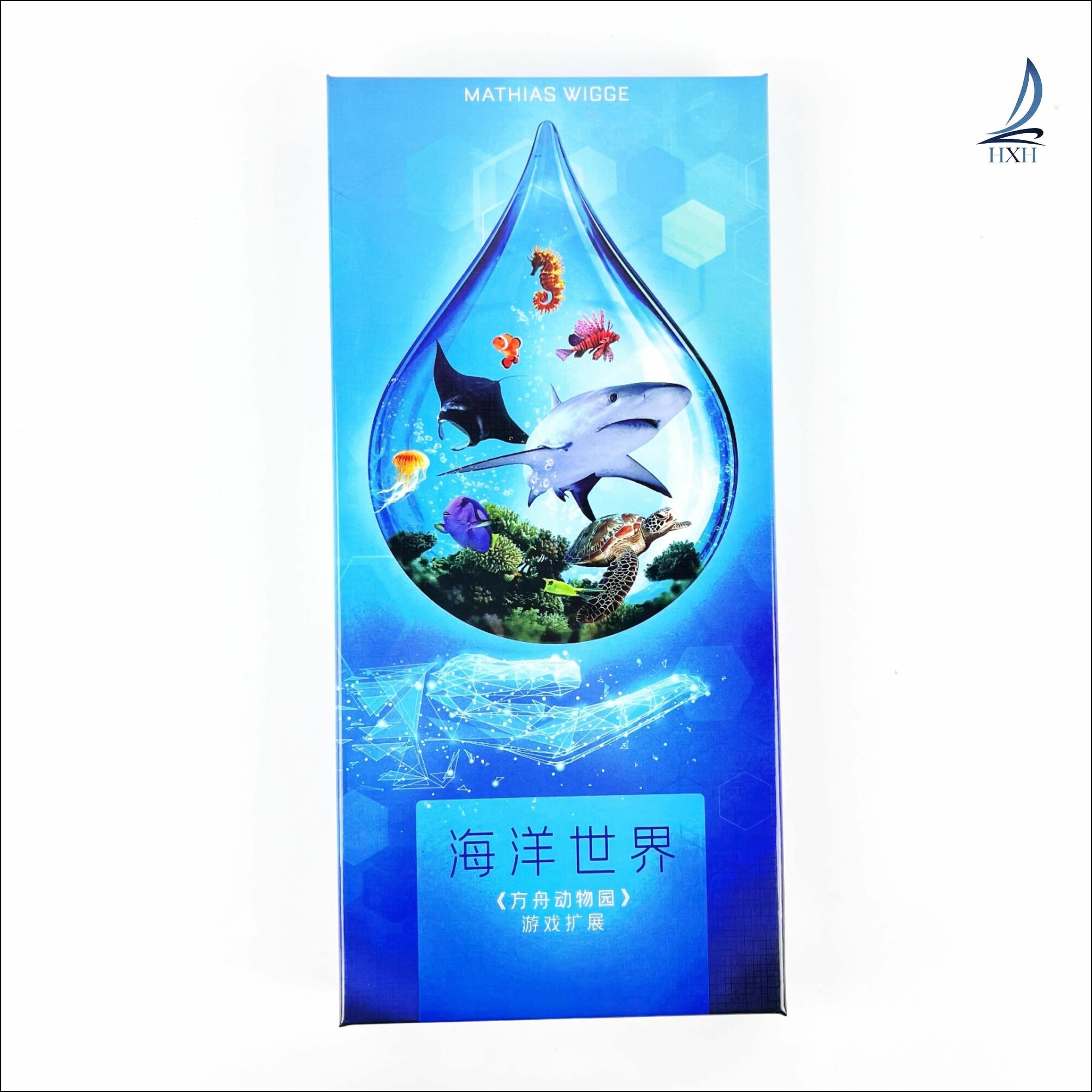 Настольная игра: ARK NOVA Basic Edition, дополнение "Морской мир", Металлические монеты, коврик для настольной игры на 1-4 персоны, 90-150 минут.-DKD-CJ0815