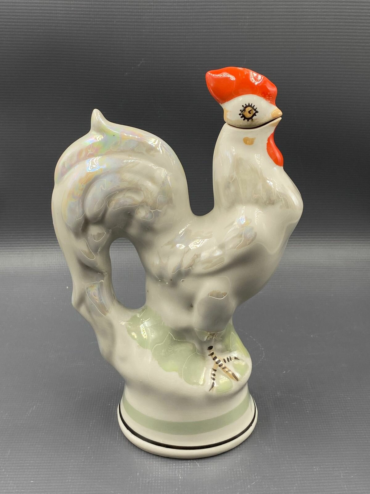 Фарфоровый Графин - Штоф "Петух Петушок" ГФЗ Городница СССР, высота 18,5 см Красивый! Винтаж!