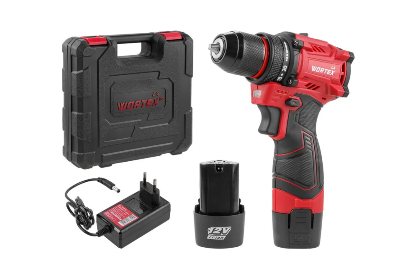 Дрель-шуруповерт Wortex LX BD 1220 DLi (1333699)