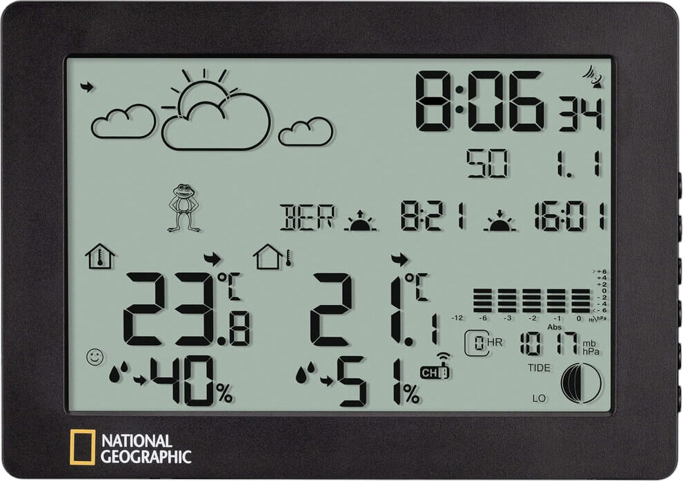 Метеостанция Bresser National Geographic BaroTemp HZ черный