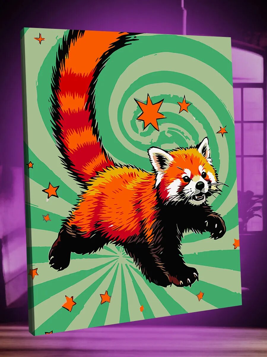 Картина по номерам Панда