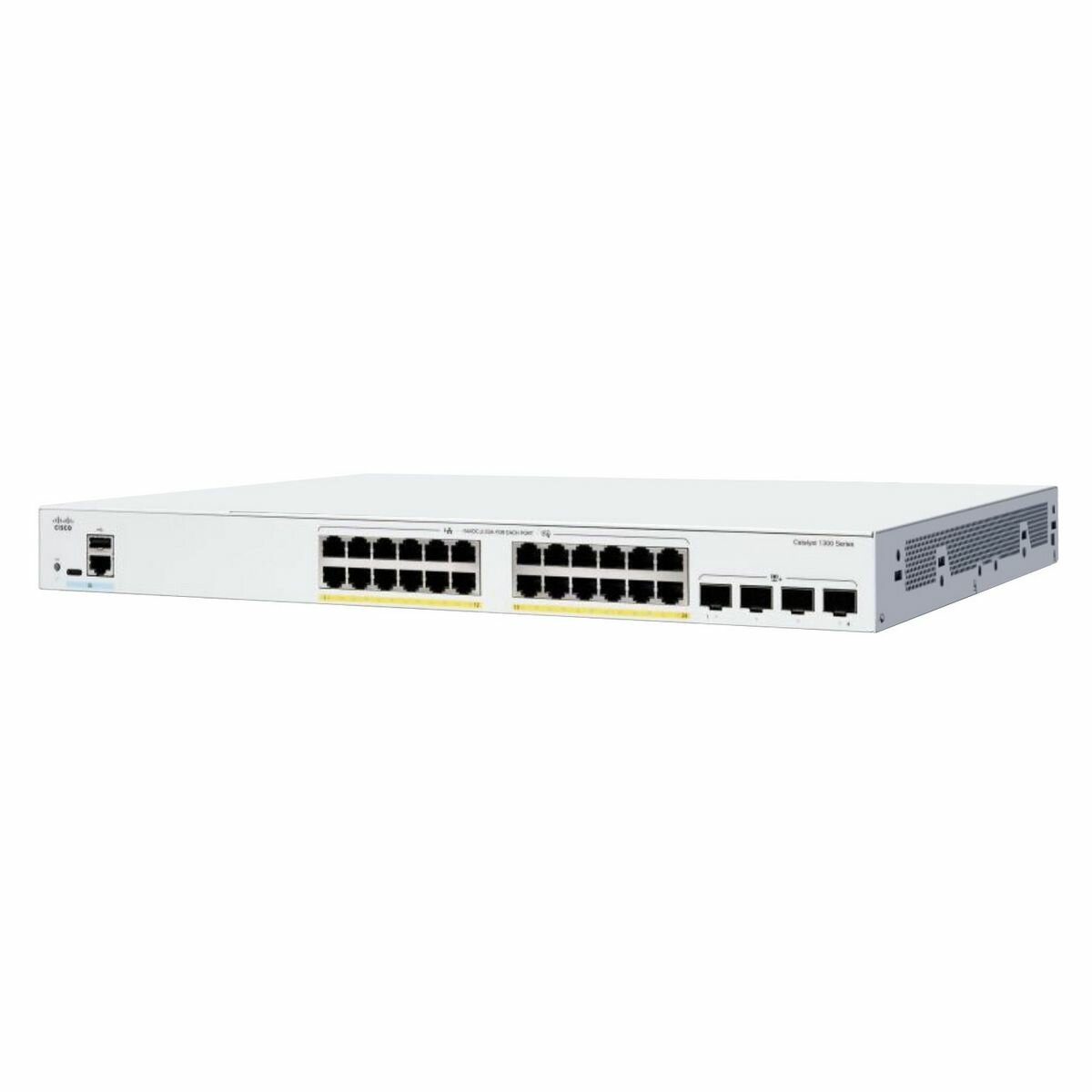 Коммутатор CISCO C1300-24P-4X, L3, 128 Гбит/с, управляемый (C1300-24P-4X)