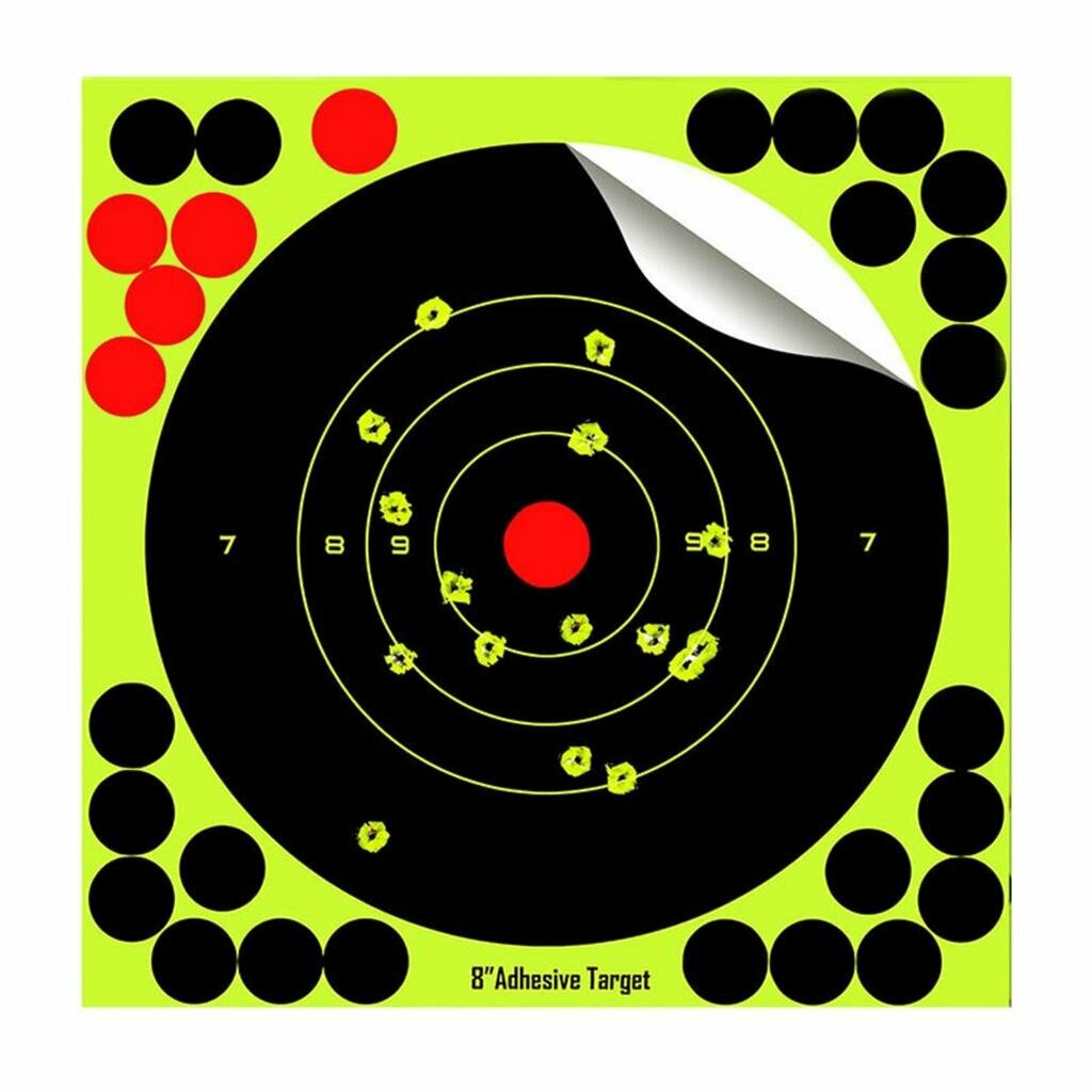 10 шт. флуоресцентных мишеней, Бумажных наклеек для тренировок по стрельбе