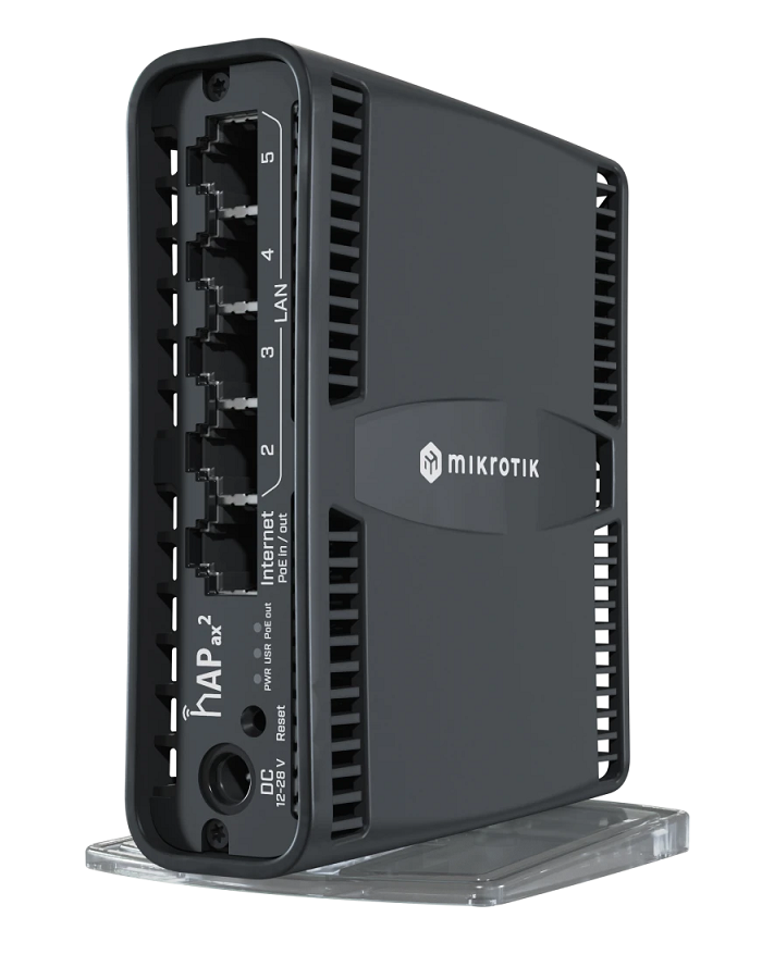 Маршрутизатор Mikrotik C52iG-5HaxD2HaxD-TC hAP ax2 WIFI6, 2.4+5Ghz, 5RJ45 1Gbit, 1POE