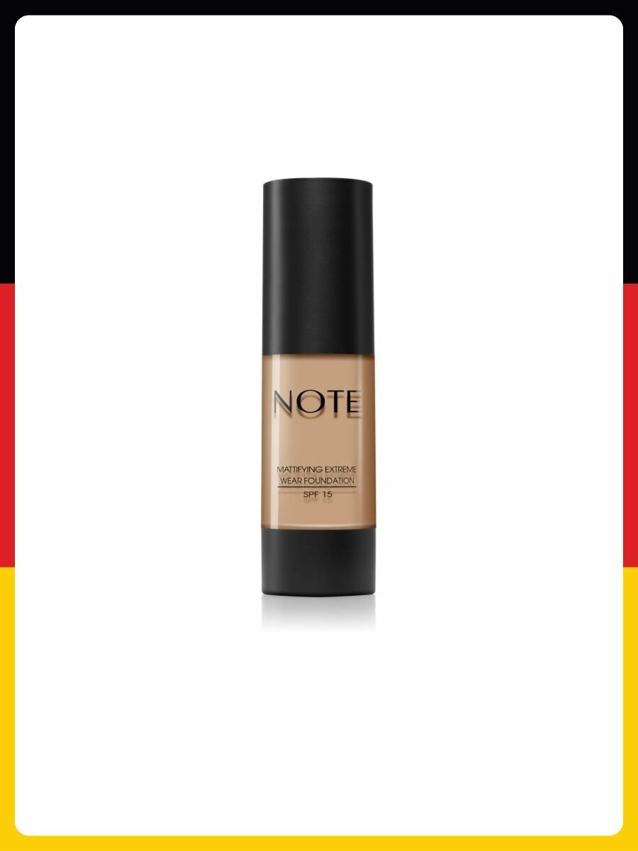 Тональная основа Note Cosmetique Mattifying Extreme Wear Foundation mattifying make-up 02 Natural Beige, 30 мл