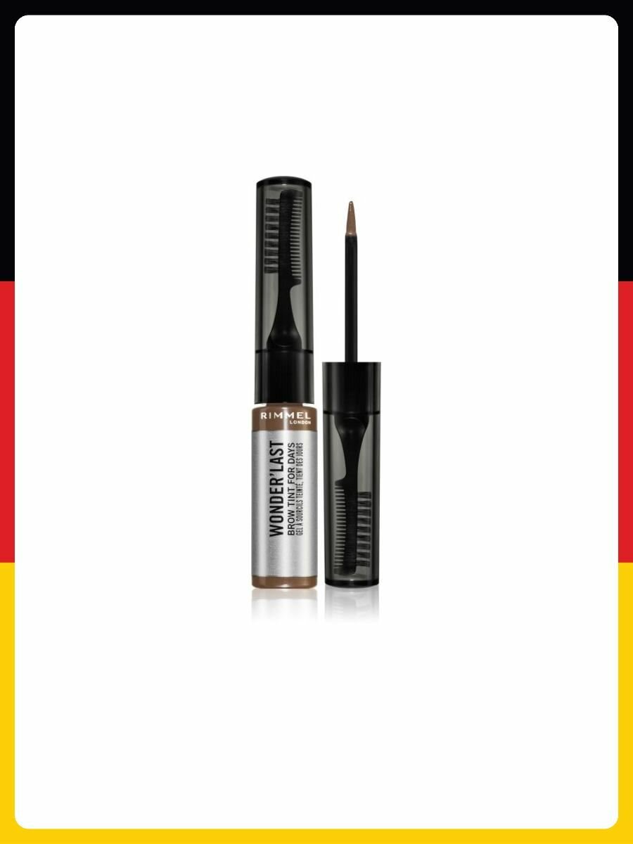 Краска для бровей Rimmel Wonder'Last semi-permanent gel eyebrow tint 002 Soft Brown, 4,5 мл