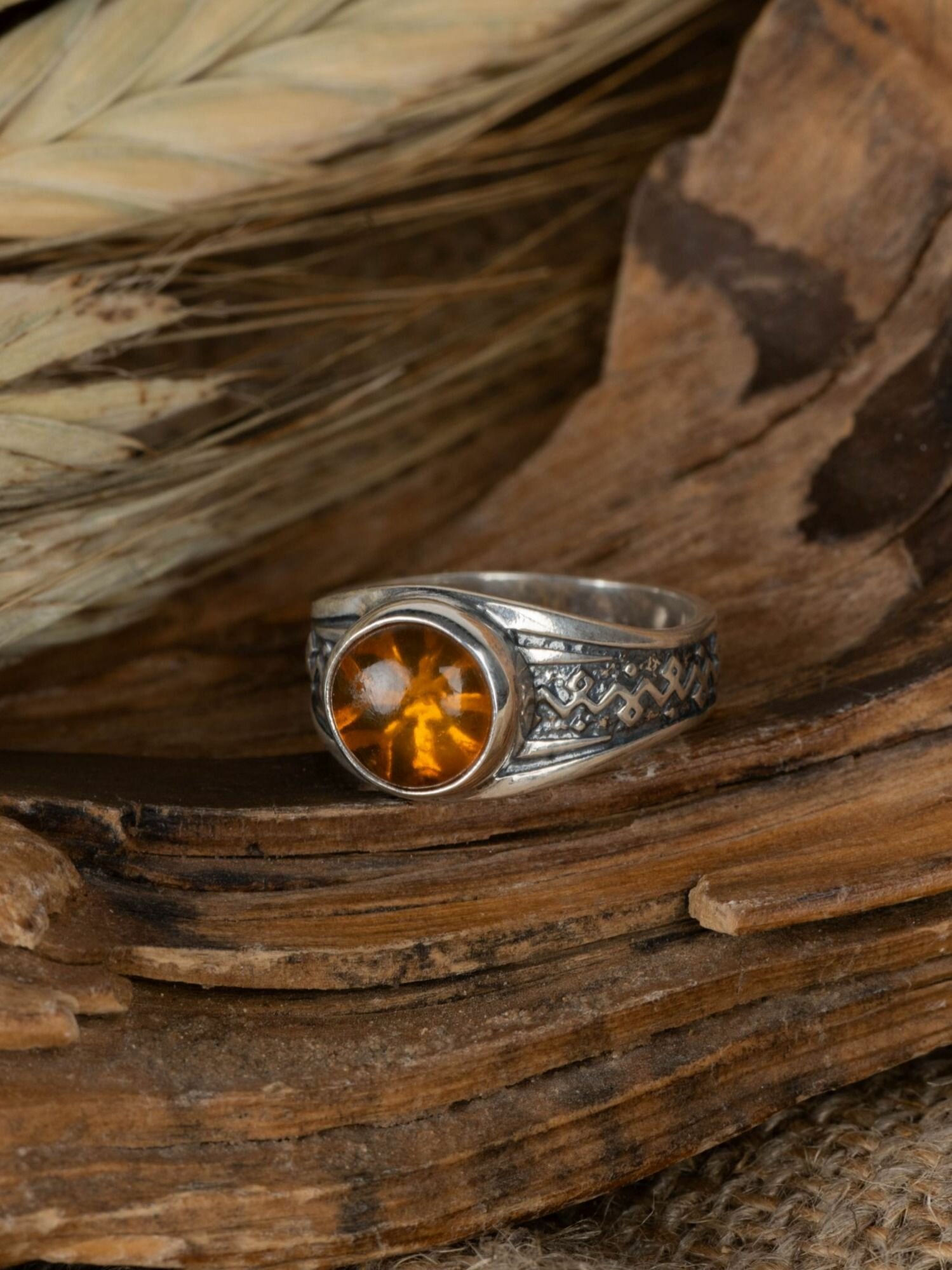 Славянский оберег, шарм, серебро, 925 проба, чернение