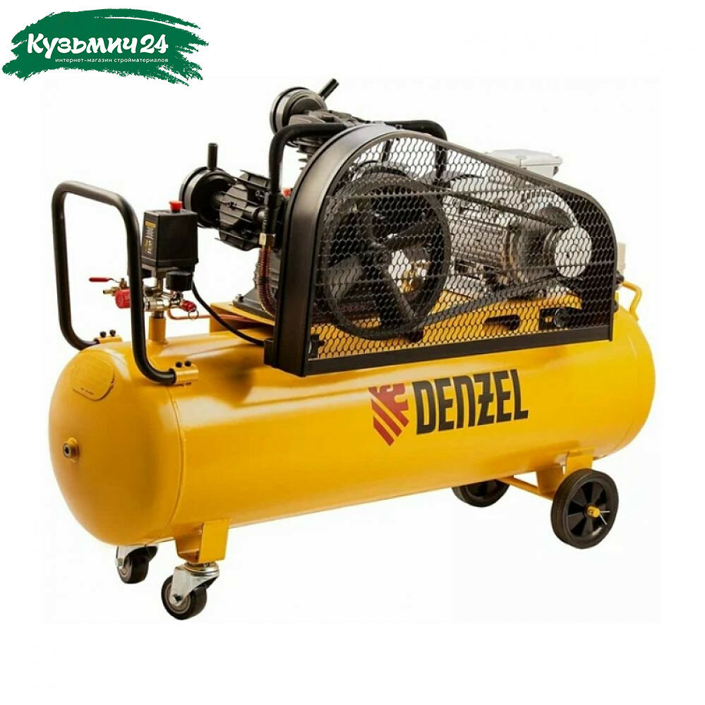 Компрессор Denzel BCW3000-T/100, 3,0 кВт, 520 л/мин, 100 л, 58118, 1 шт.