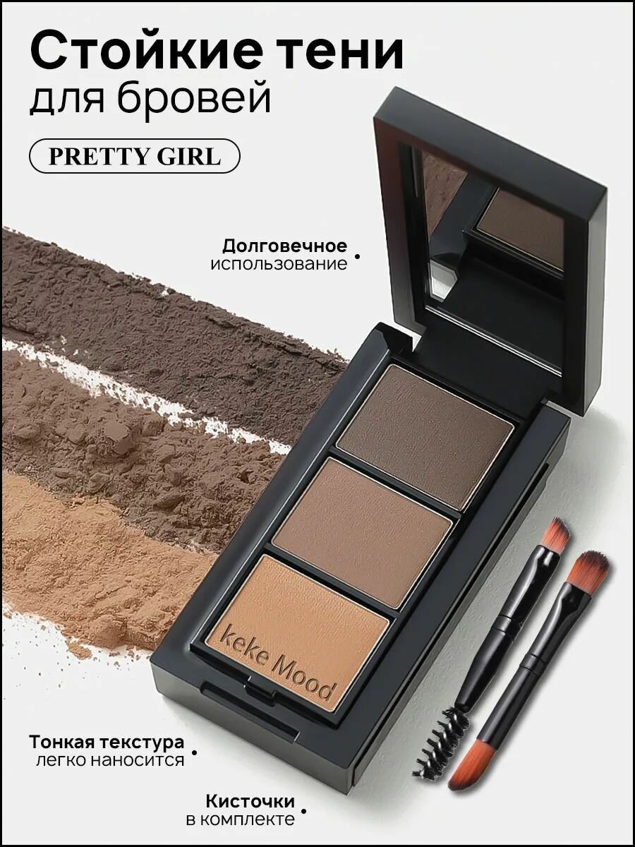 Водостойкие тени для бровей