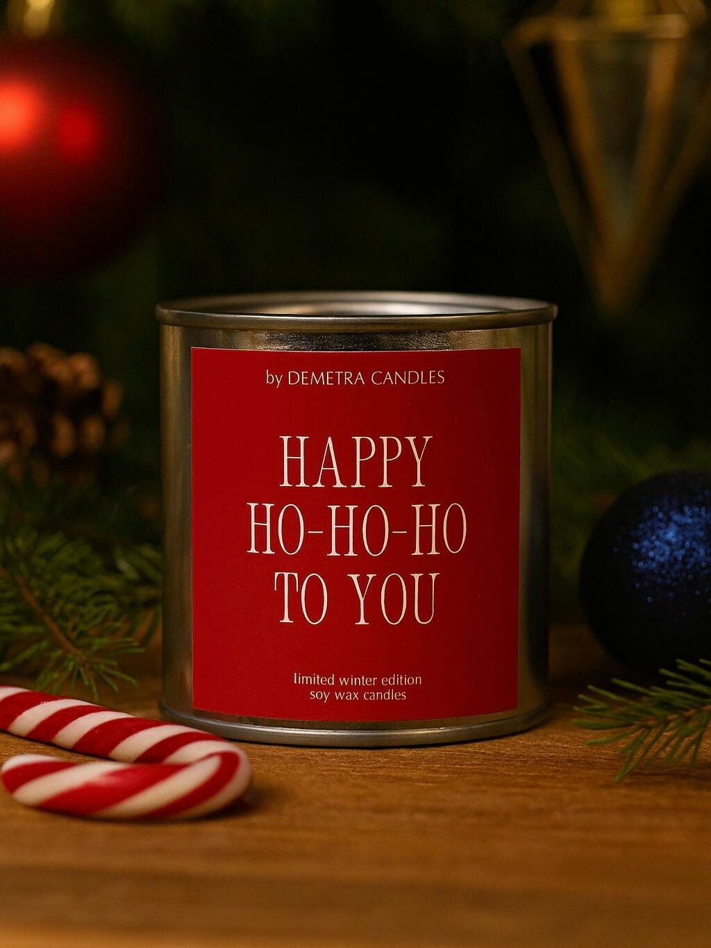 Свеча ароматическая с деревянным фитилем TIME FOR ME/Время для себя с ароматом Пиона, жасмина и древесины , 250 мл, DEMETRA CANDLES