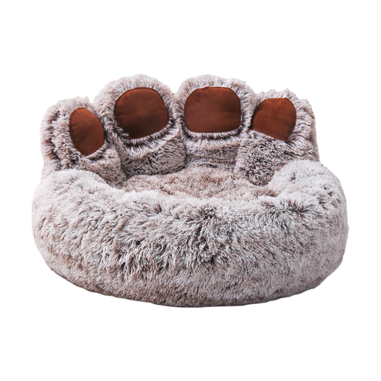 Кровать для собак и кошек Плюшенавая Форма Размеры S(55*55*38cm), M(65*65*38cm), L(80*80*42cm), XL(90*90*42cm) Цвета Розовый, Серый, Коричневый Материал Плюш, ПП Вата 1шт