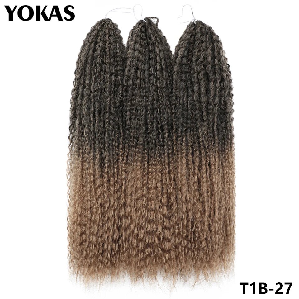 YOKAS Афрокудри T1B-27, 28 дюймов