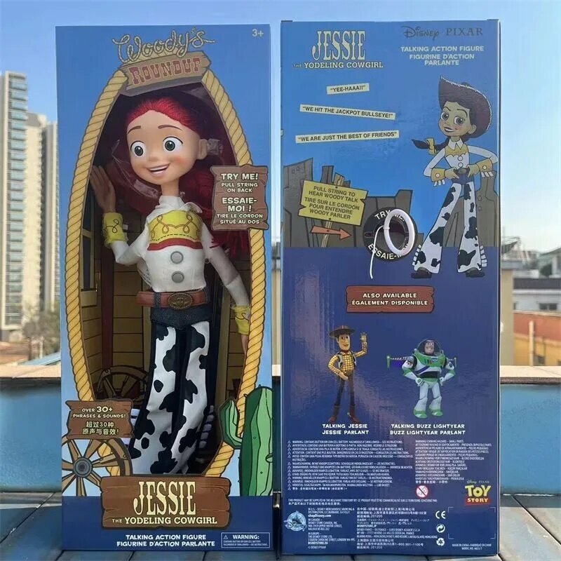 История игрушек заговорит Buzz Lightyear, Sheriff Woody, Jessie