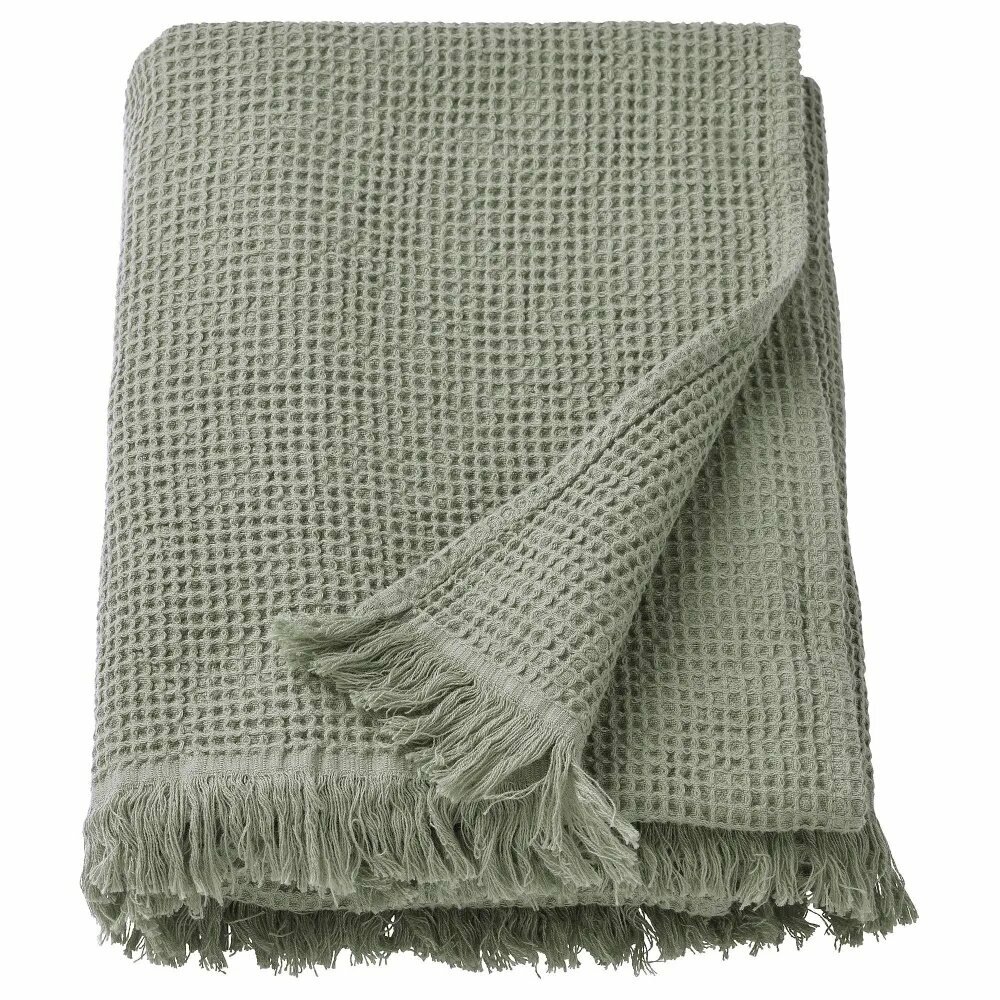 IKEA Полотенце для ванной EVALLASAN, Хлопок, 100x150 см, салатовый, 1 шт.