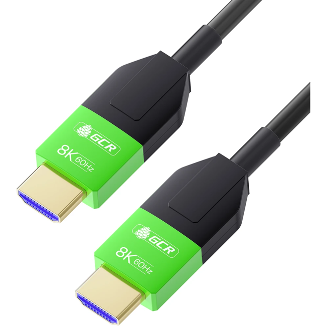 GCR-57075 Greenconnect GCR Кабель 20.0m оптический HDMI 2.1 8K 60Hz, 4K 144Hz, высокоскоростной 48.0 Гбит/с, белый