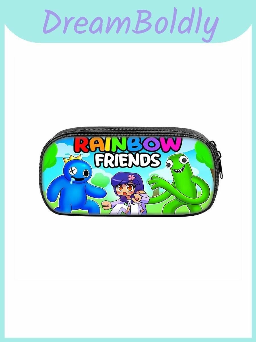 Rainbow friends пенал школьный большой объем нейлоновый органайзер для канцелярии стиль 3