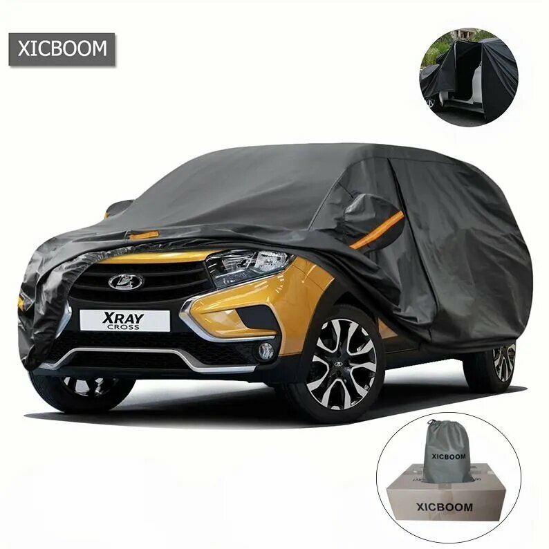 XICBOOM Чехол на автомобиль Lada XRay, Мембранные материалы, Ткань, 1 шт.
