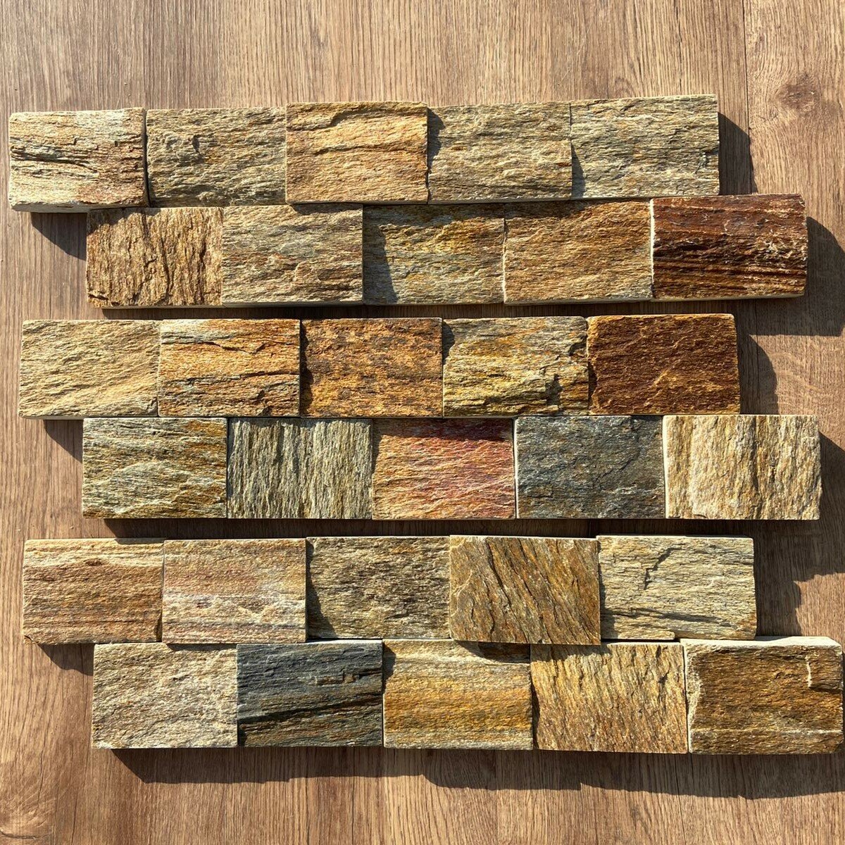 3d панель из натурального камня "Кора Дерева" 140х550х(10-25) мм, (0,42 м²)