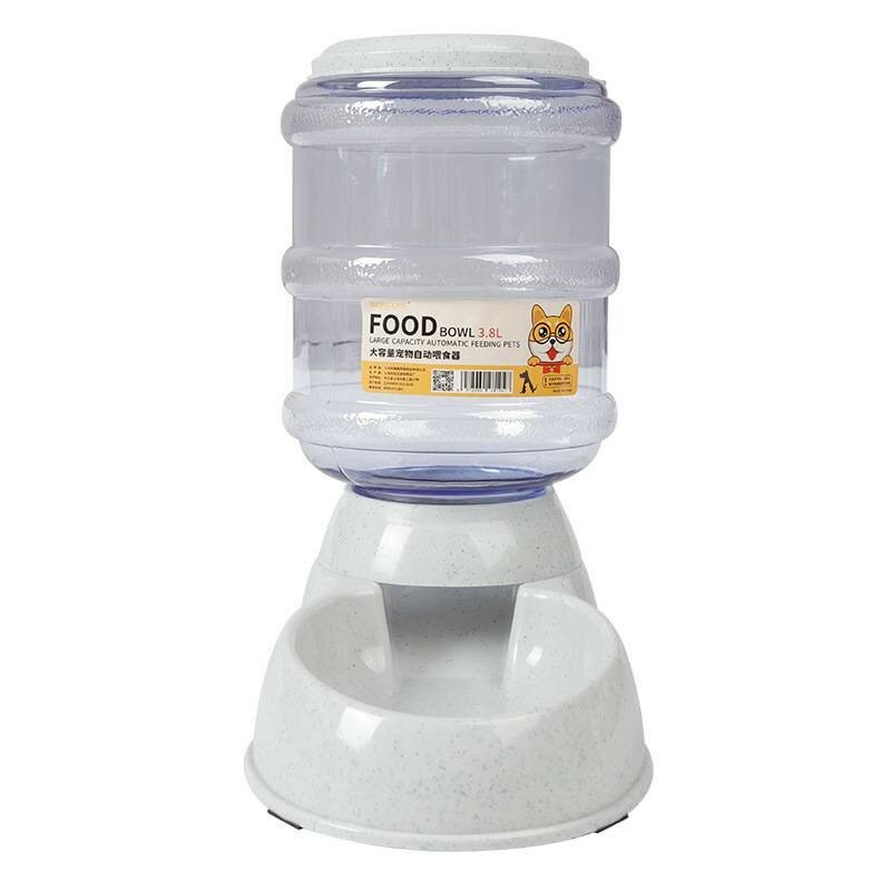 Dispenser pet perfect for christmas and valentine's day 3 8l gray, feeding device