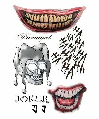 Набор переводных тату "Джокер" (17154)