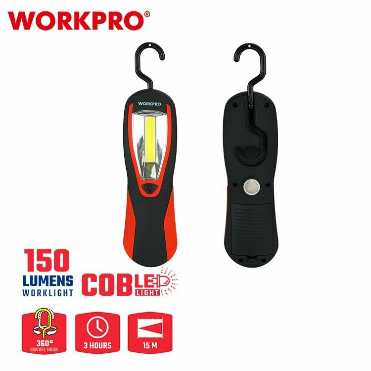 Фонарик светодиодный 160LM с подвесом WORKPRO