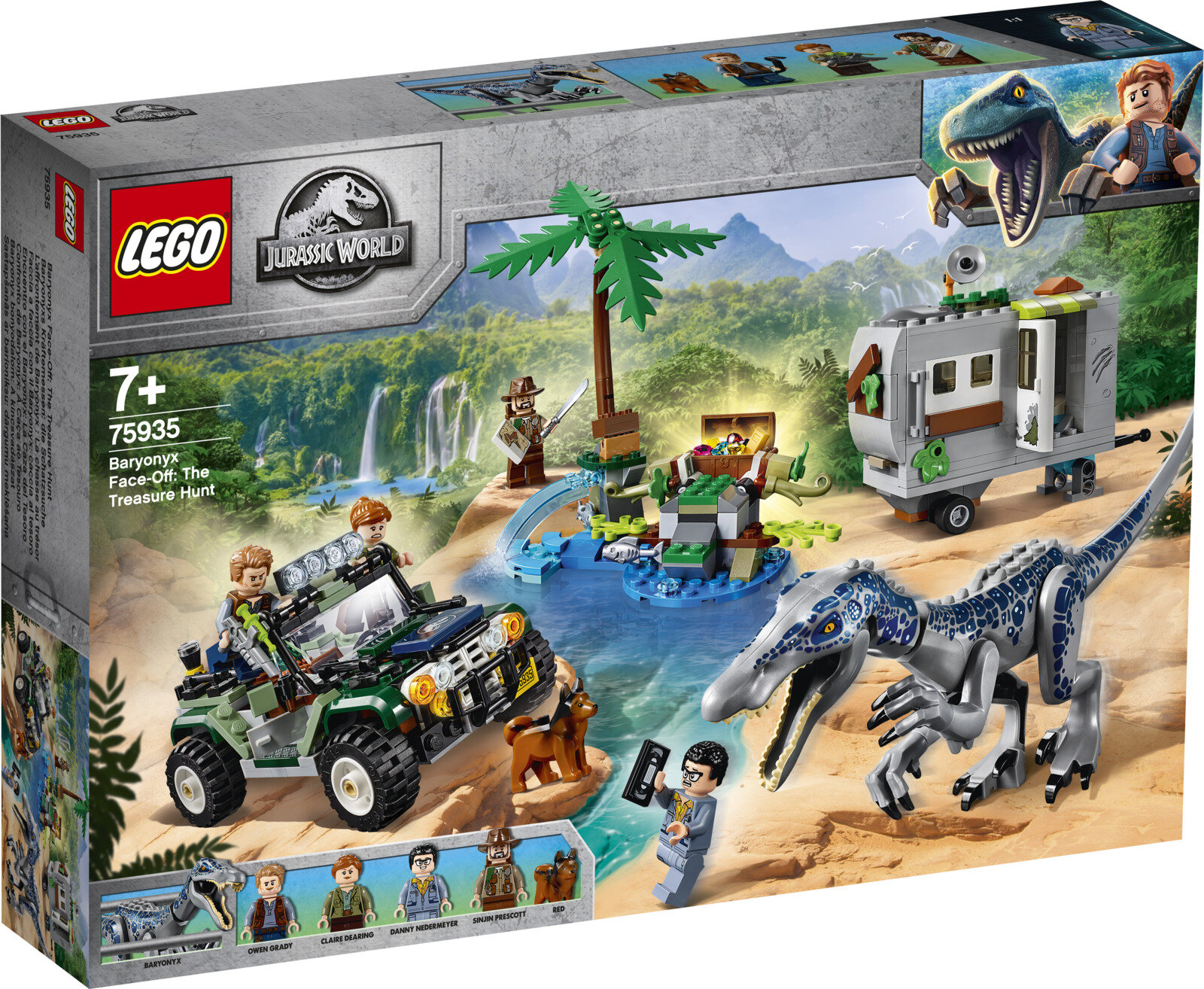 Конструктор LEGO Jurassic World 75935 Поединок с бариониксом: охота за сокровищами