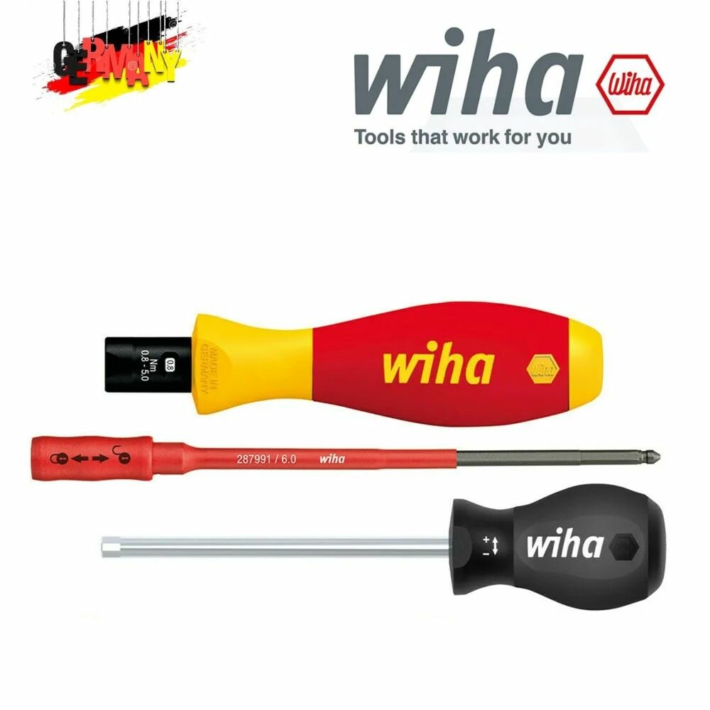 Отвертка Wiha TorqueVario-S VDE 2872 26626 динамометрическая 0,8 - 5,0 Нм / 6255 0405 Fplus