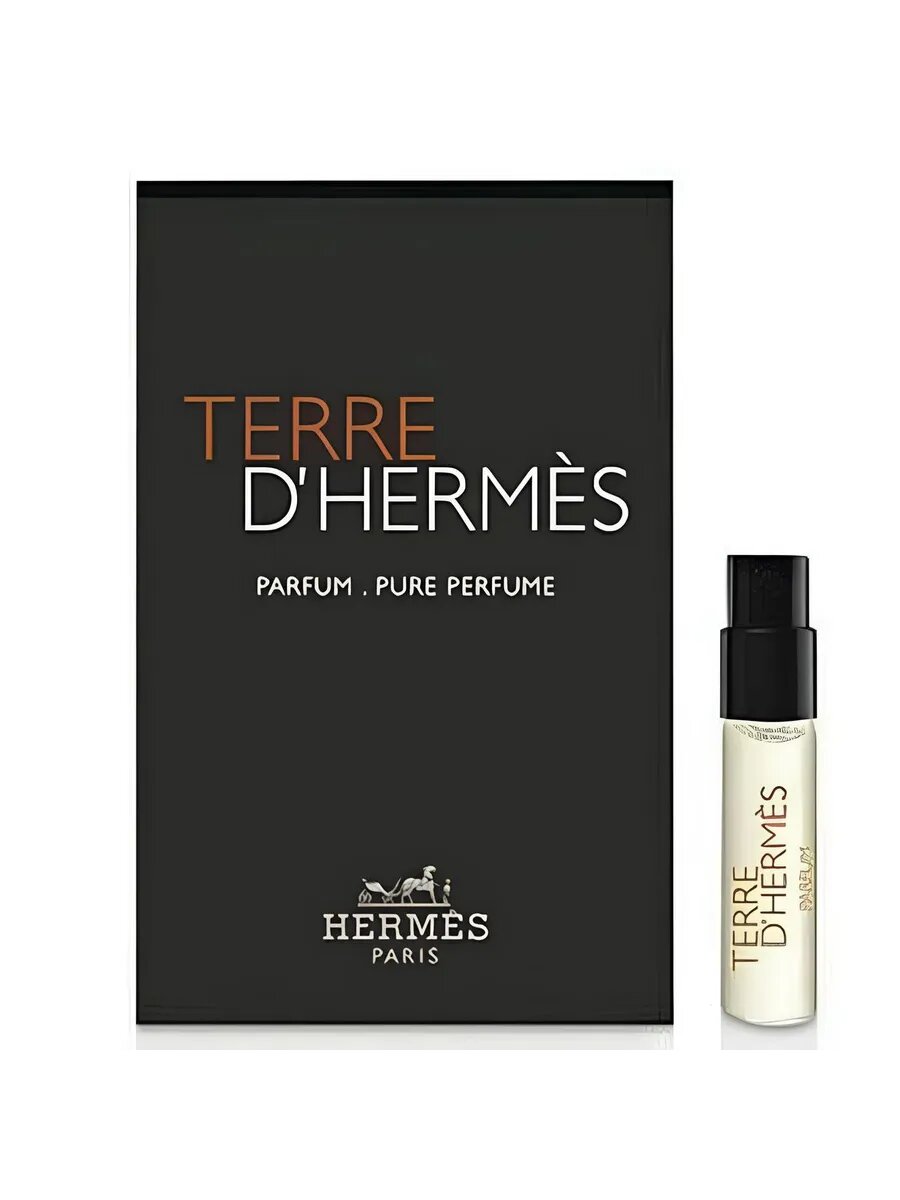 Hermes Terre D'Hermes Parfum, мужские духи с древесно-пряным ароматом, 2 мл
