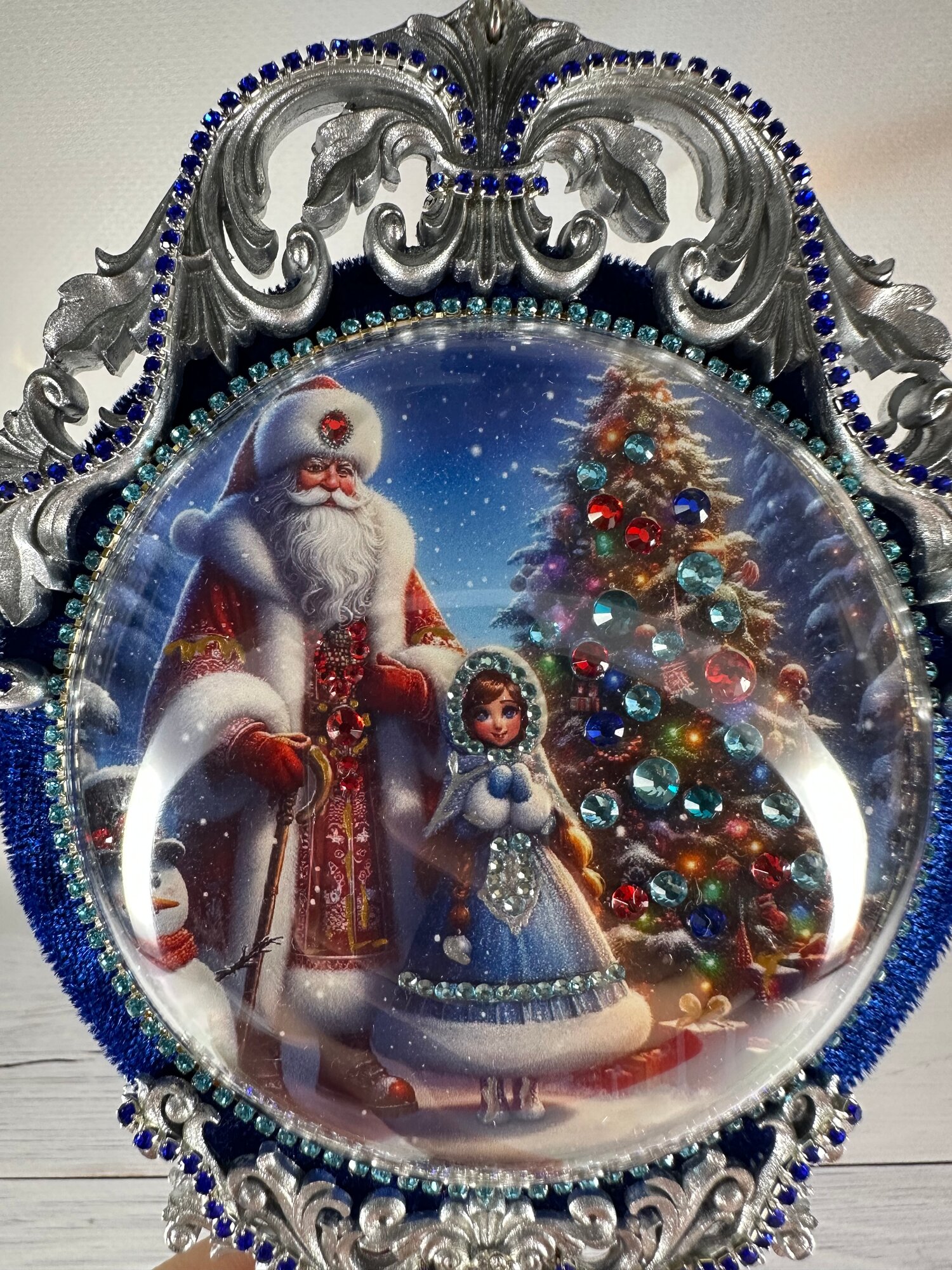 Новогоднее украшение "Дед Мороз и Снегурочка". Тайный Санта, подарок на Новый год