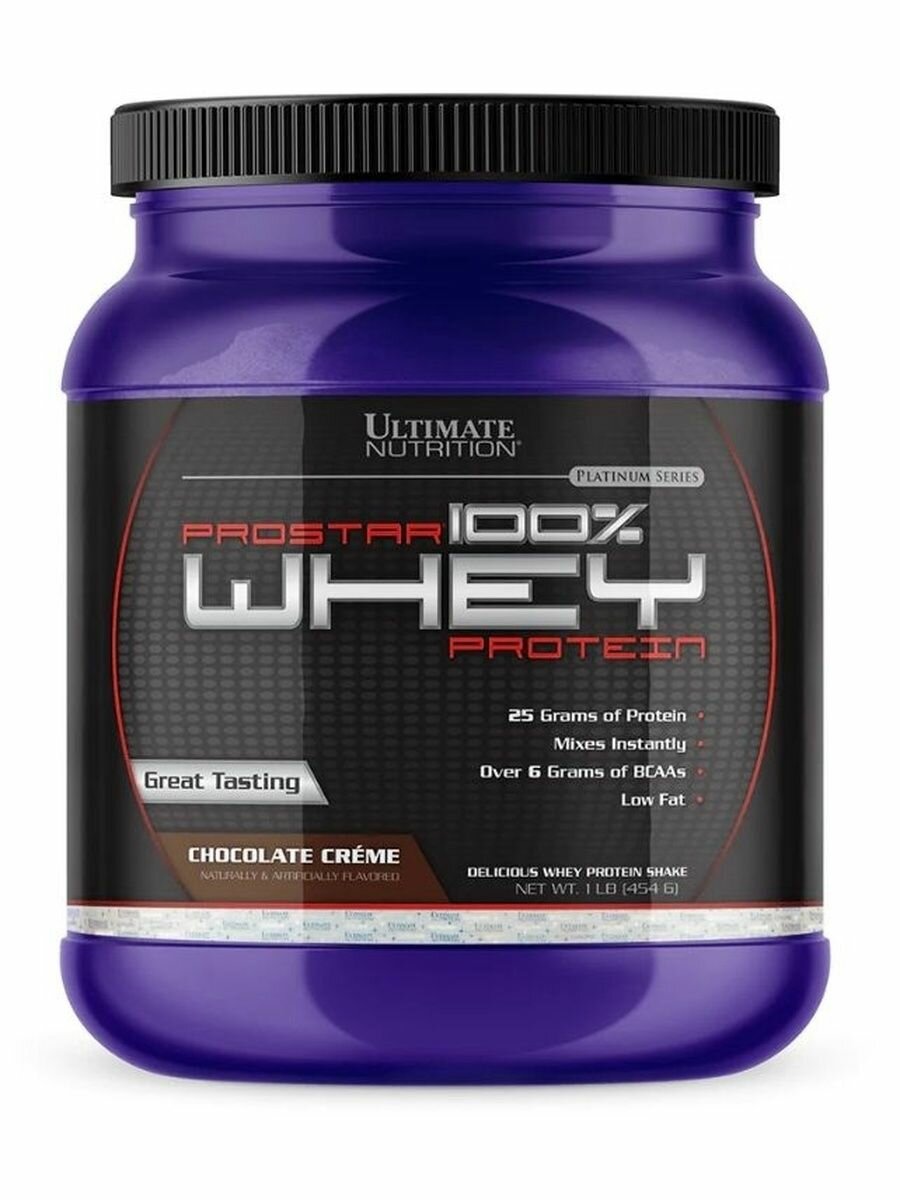 Сывороточный протеин Ultimate Nutrition Prostar 100% Whey Protein 454гр. Шоколадный Крем