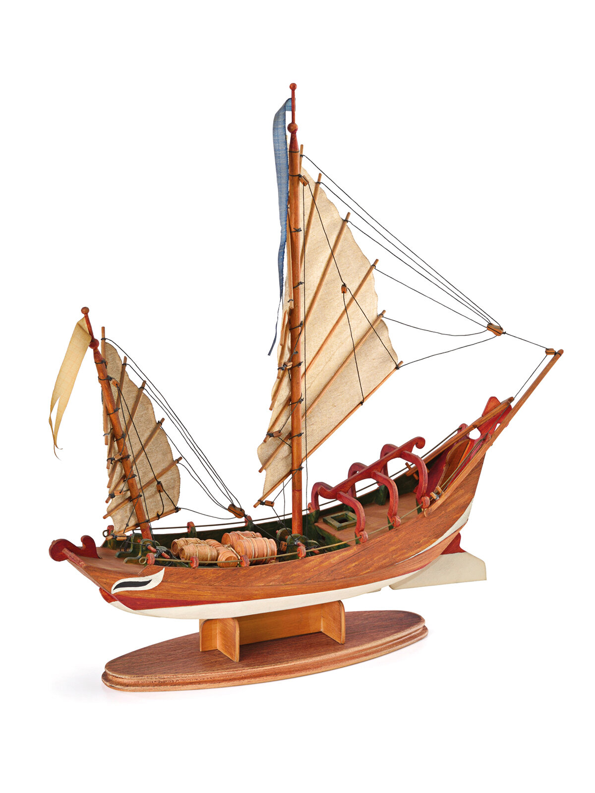 Сборная модель корабля для начинающих от Amati, Sampang, 60 часов, 340х305х85