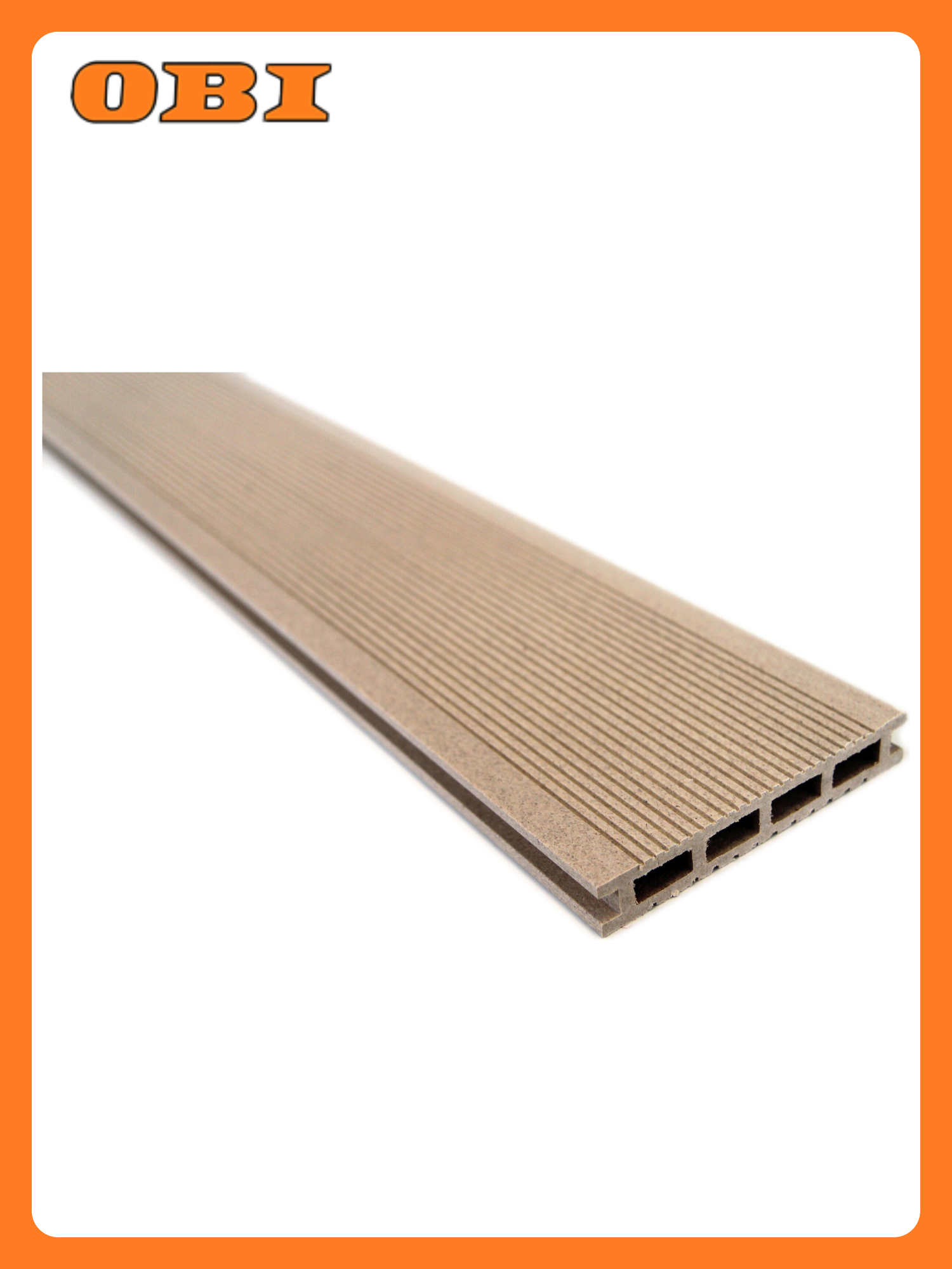 Доска террасная древесно-полимерный композит MultiDeck Белая ночь 22х140х3000 мм