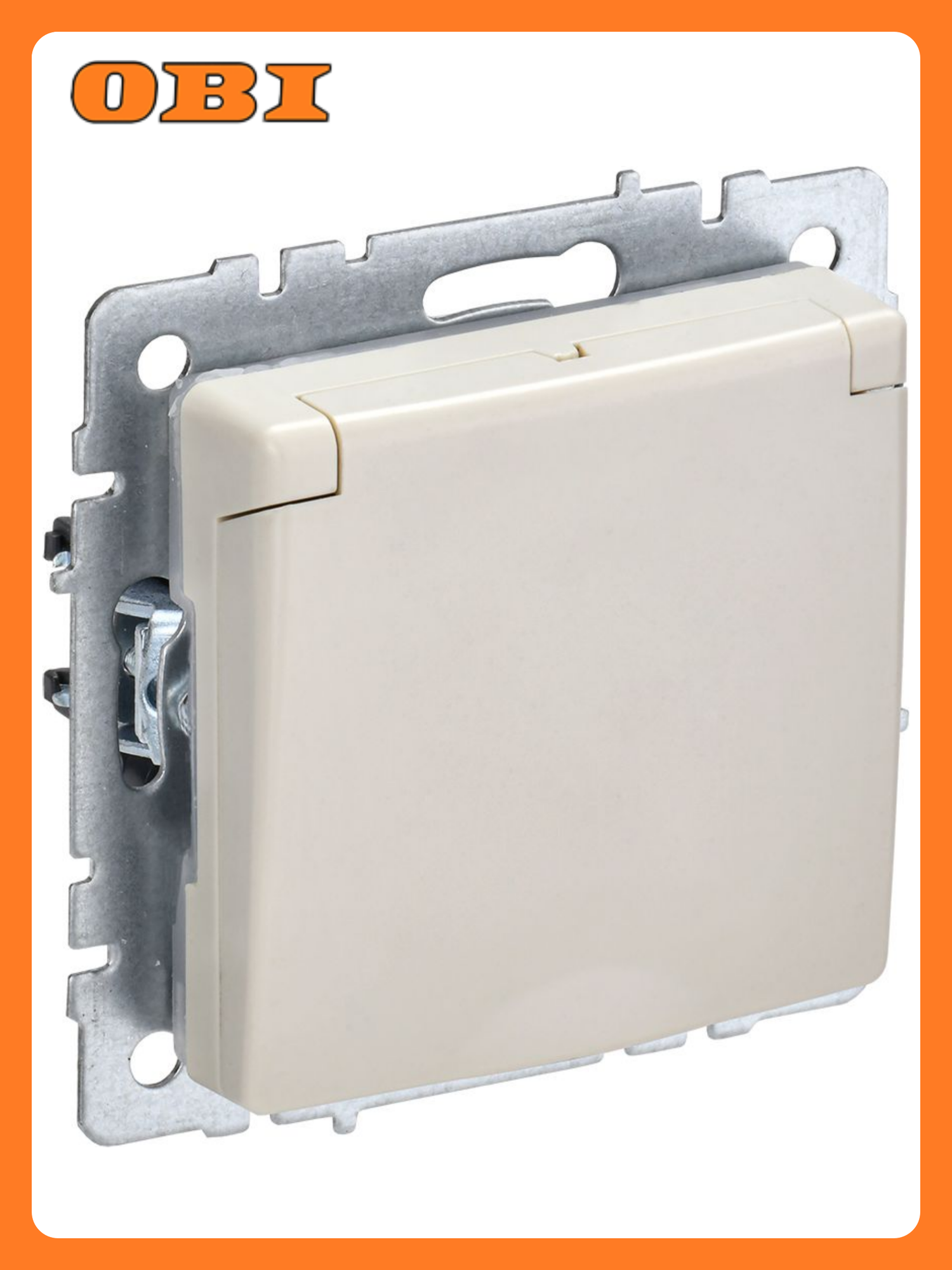 BRITE Розетка с з/к/ш с кр. 16А IP44 РСбш10-3-44-БрКр беж. IEK