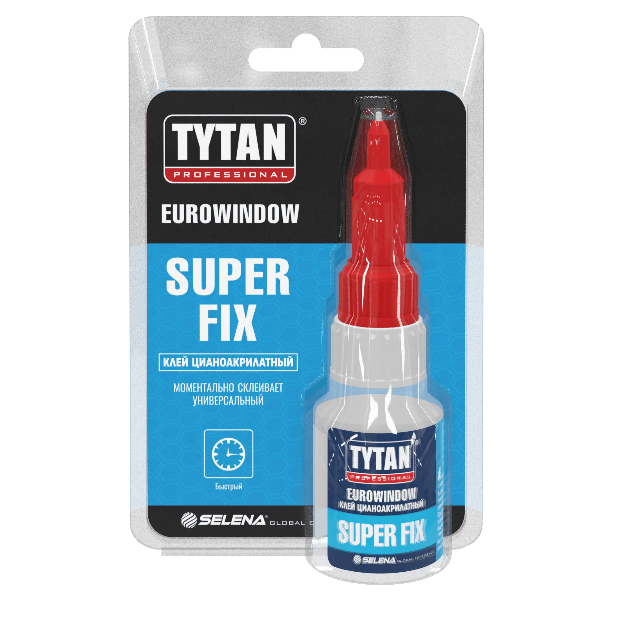 Суперклей TYTAN SUPER FIX, прозрачный, для внутренних работ, 1 шт — фото 1