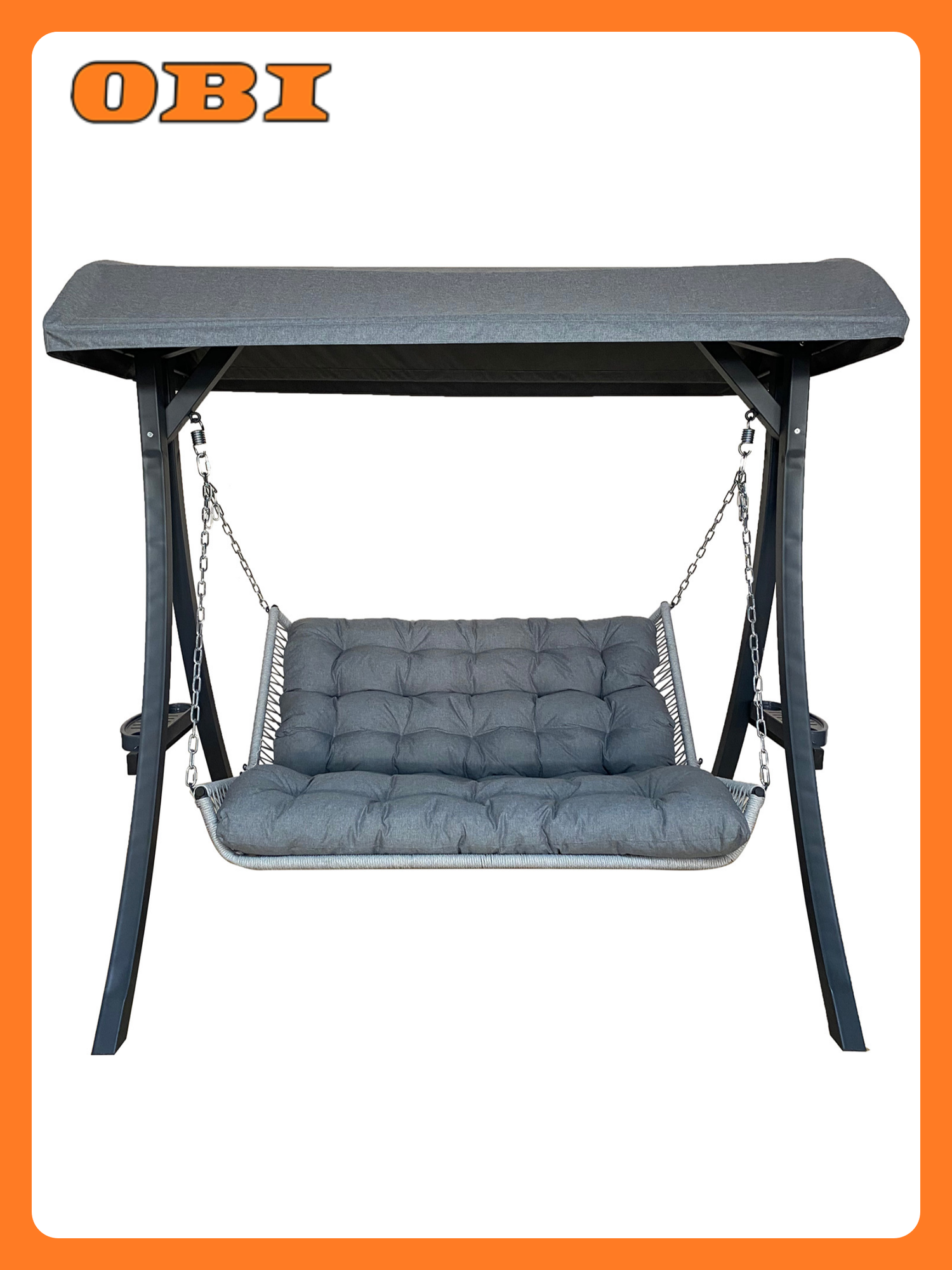 Качели садовые GreenGard "Пекин", максимальная нагрузка 250кг, регулируемая спинка