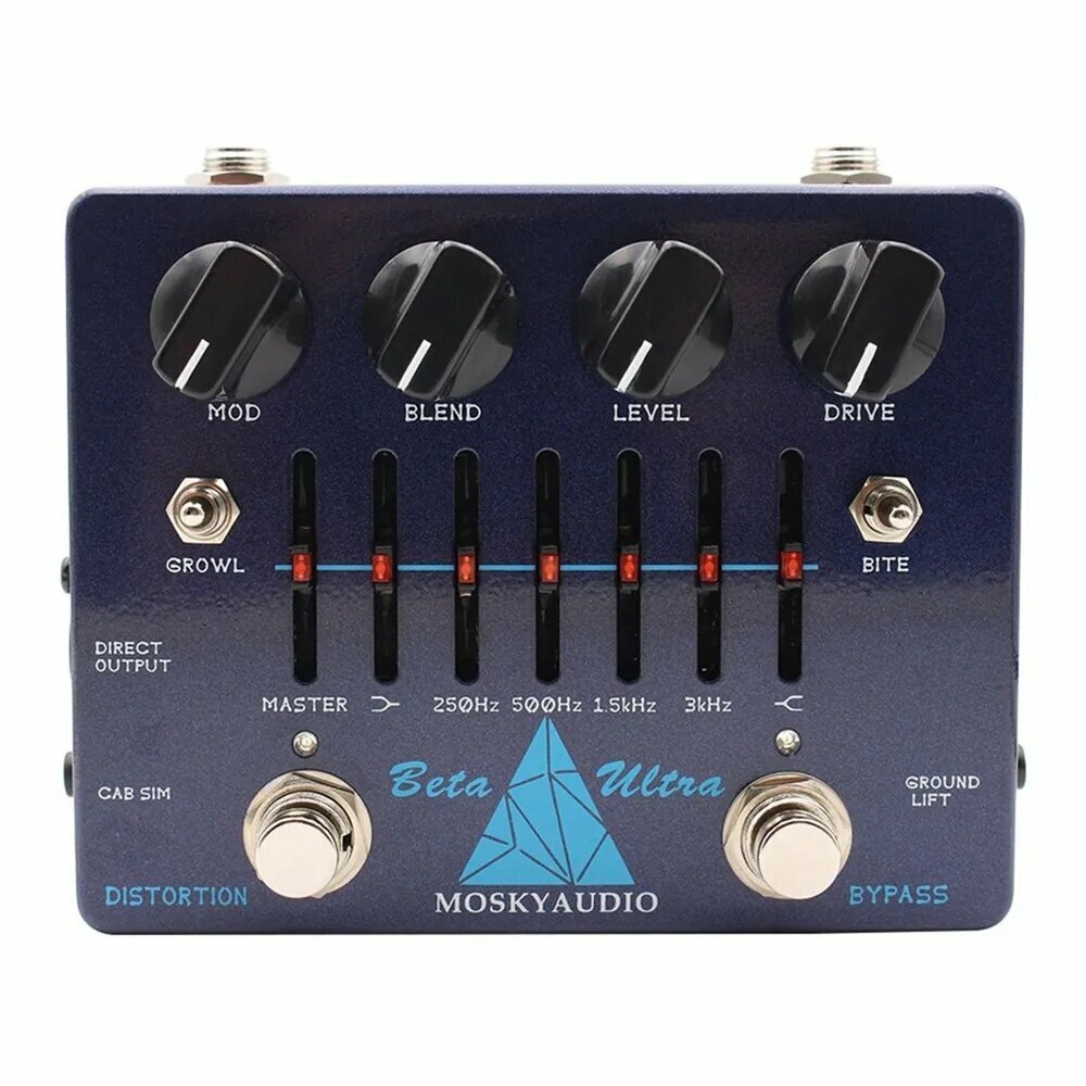 Предусилитель Beta Ultra Preamp Distortion с 6-полосным эквалайзером и педалью эффектов