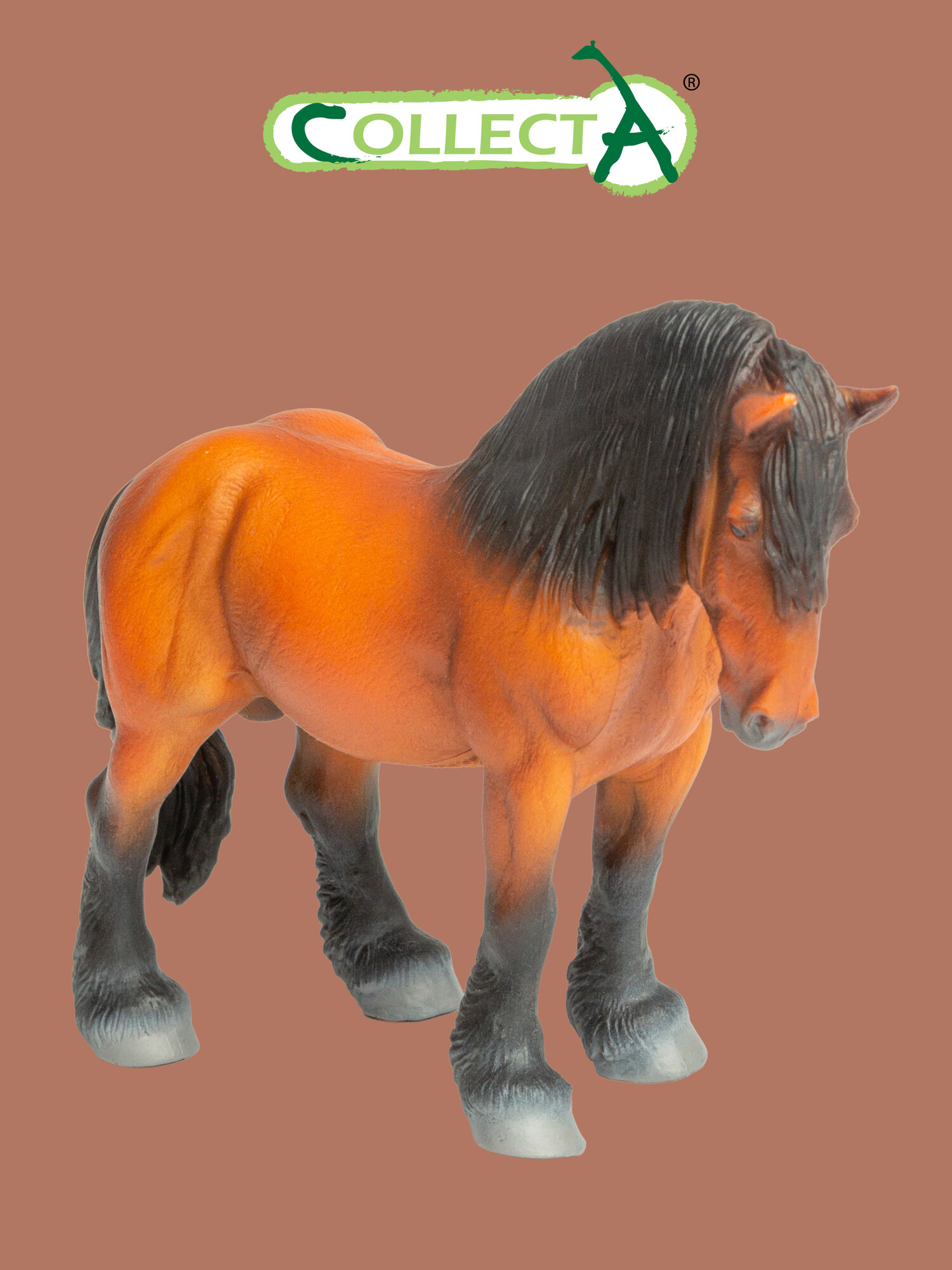 Фигурка лошади Collecta "Арденнский жеребец" высота 11 см, 88759b