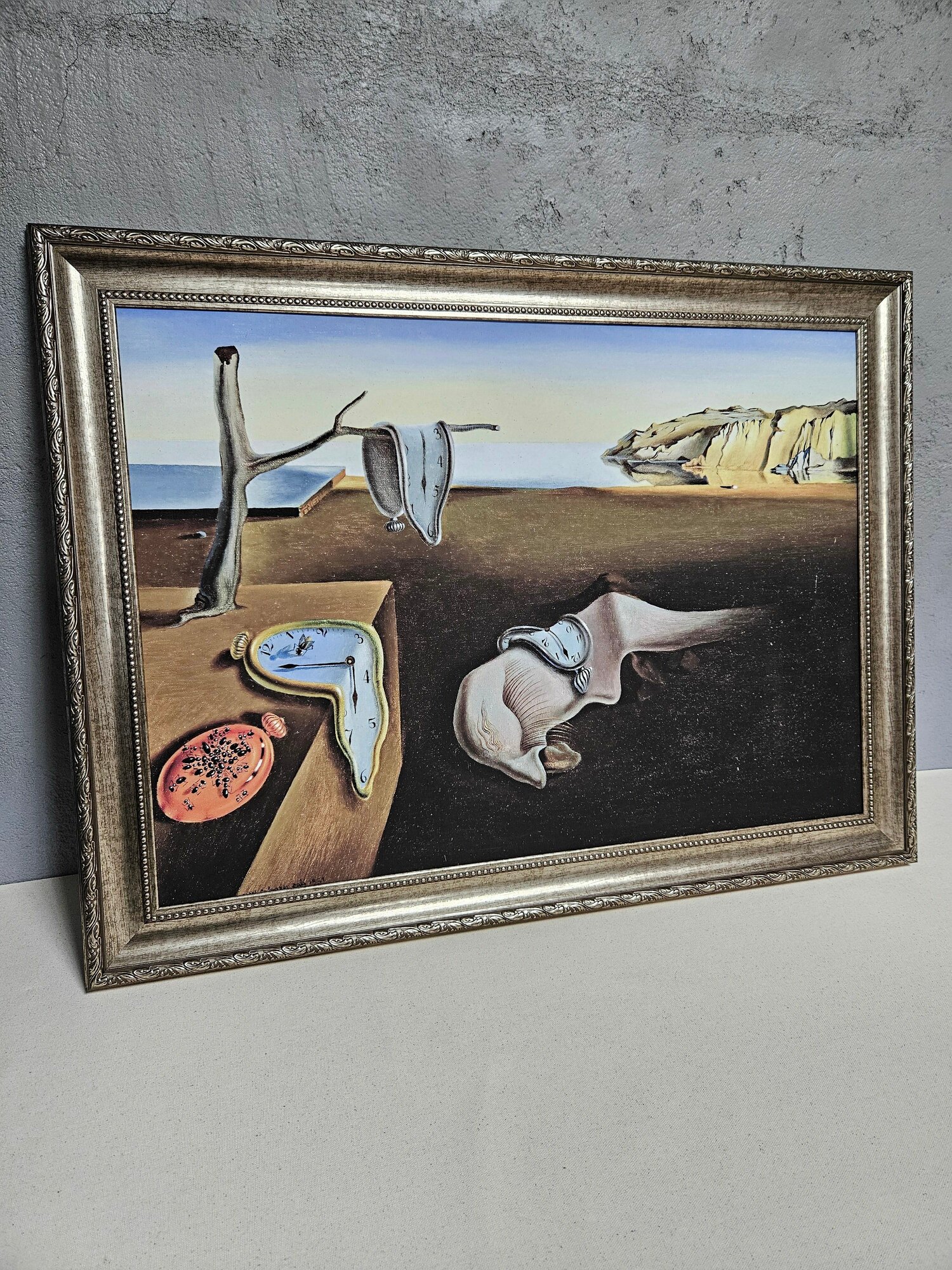 Картина в раме "Сальвадор Дали - Постоянство памяти" репродукция, 61х81 см