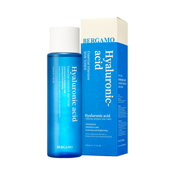 Bergamo Тонер для лица с гиалуроновой кислотой, Hyaluronic Acid Essential, 210 мл.