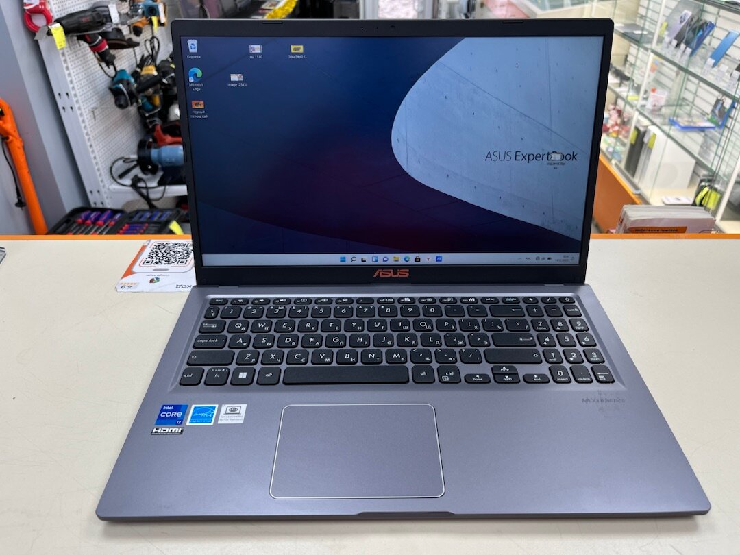 Ноутбук ASUS; i7-1165G7, Iris(R) Xe Graphics, 8 Гб, 512 GB, б/у, уценка