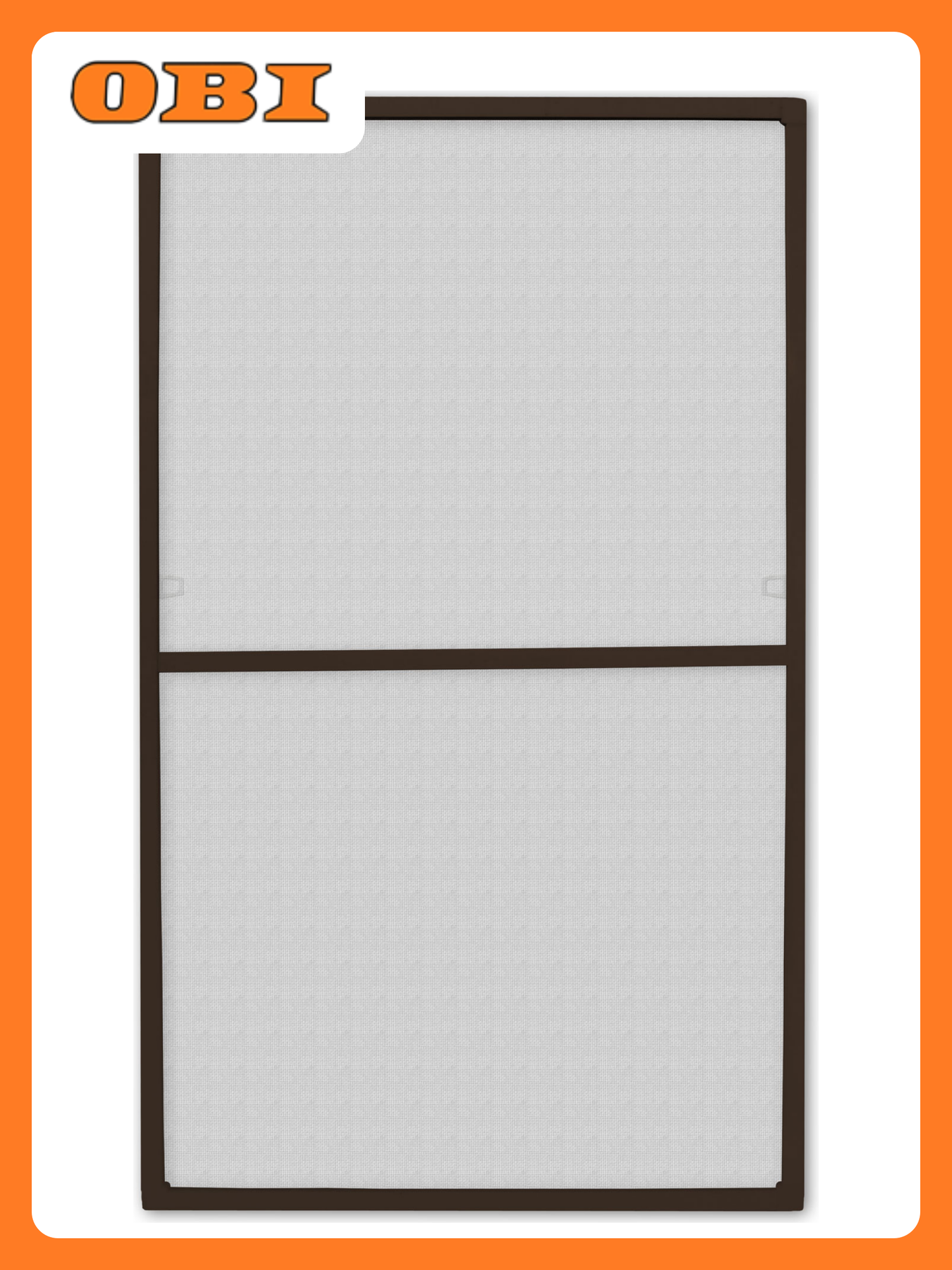 Сборная москитная сетка коричневая 1420x670 мм к окну до 1500х750 мм петли