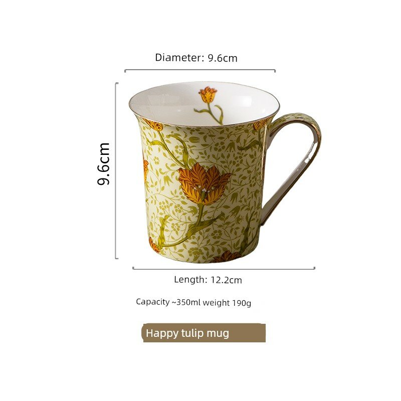 Кружки из костяного фарфора в европейском стиле для пар, высококачественные чашки для напитков в стиле легкой роскоши,