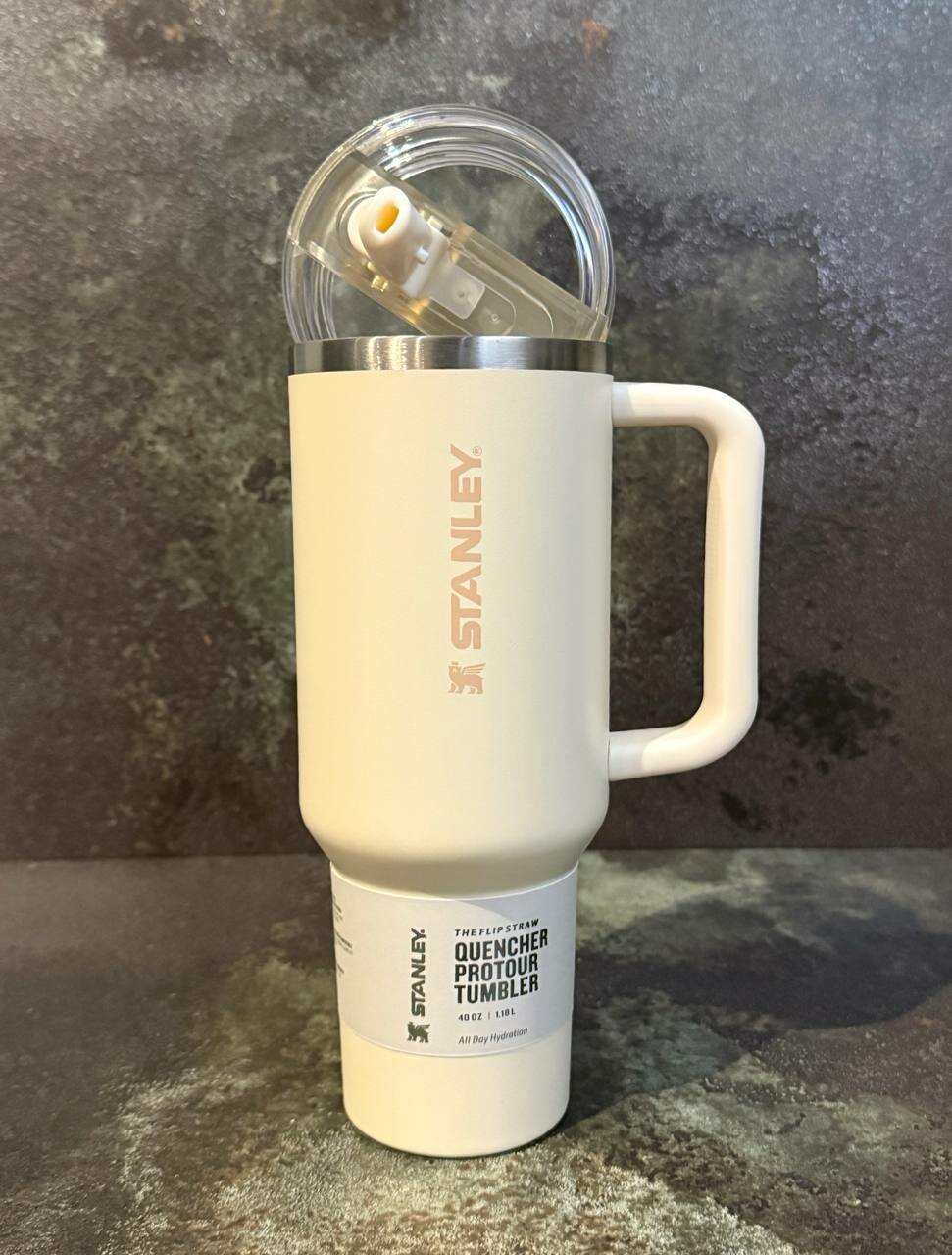 Термокружка Stanley FlowState с трубочкой 1,18 л / Розовый мрамор