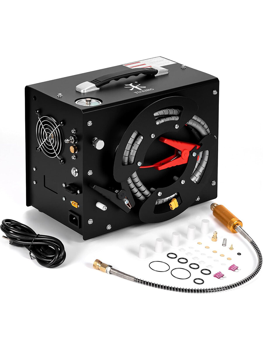 Компрессор PCP 2v/240v, безмасляный, электрический, портативный