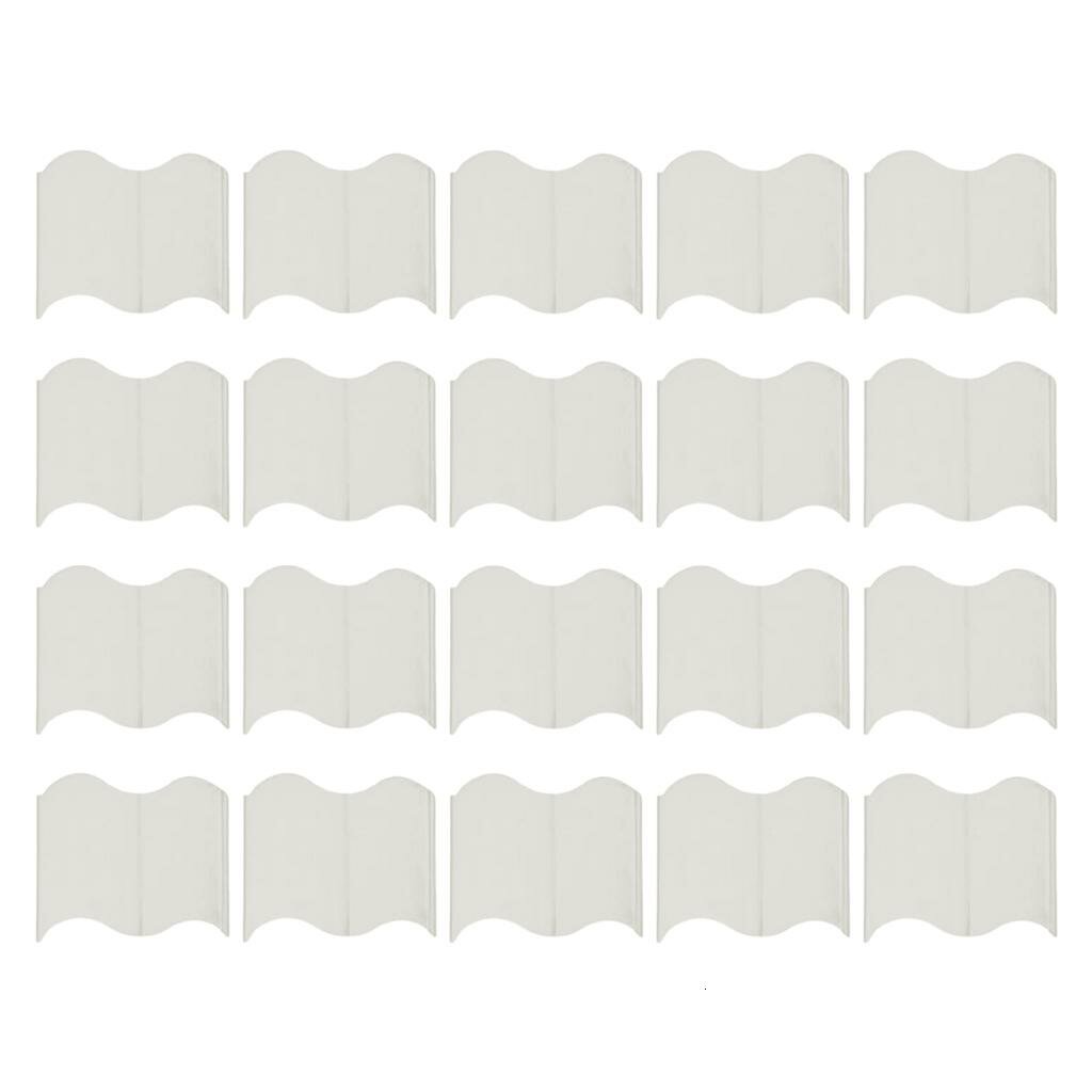 Гибкие садовые бордюрные панели (20 шт), Белый