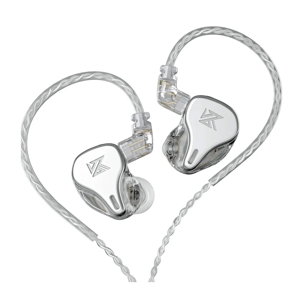 Наушники KZ DQ6 wtihout Mic, проводные, внутриканальные, с динамическим драйвером, silver