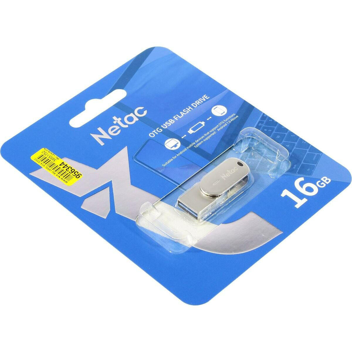 Netac USB/USB-C OTG Flash Drive 16Gb (RTL)