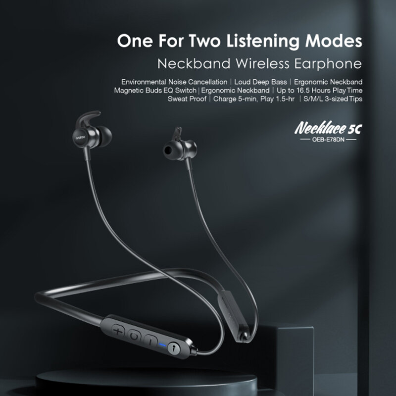 Наушникипетля oraimo OEBE78DN черный