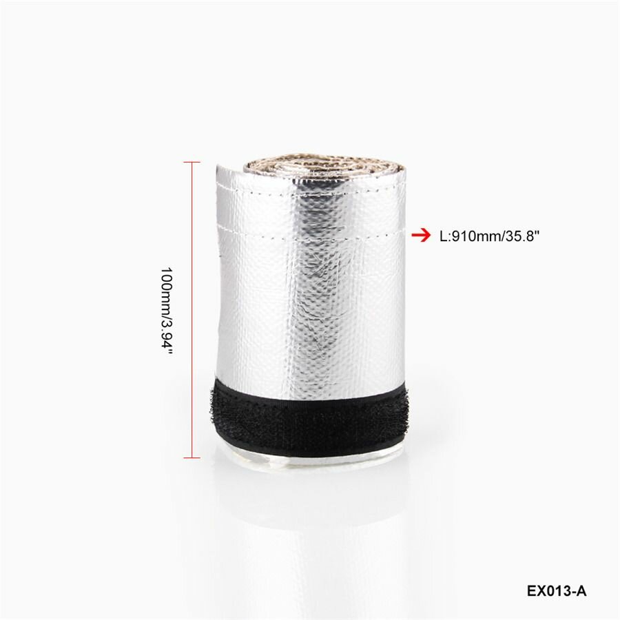 Термоизолирующий рукав для тепловой защиты проводов из металлического материала, L: 910 мм, W: 100 мм